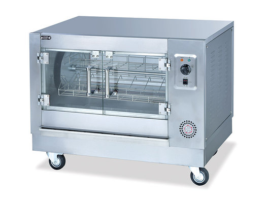 Custom Stainless steel Chicken Rotisserie Oven , Electric Chicken Grill Machine supplier