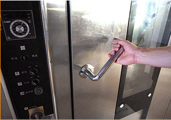 Restaurant Kitchen Trolley Professional Bread Oven Stainless Steel Body supplier