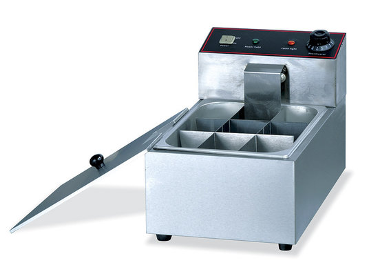 Doule Tank Open Industrial Electric Deep Fryer Large Capacity 400 X 840 X 940 MM supplier