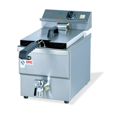 Doule Tank Open Industrial Electric Deep Fryer Large Capacity 400 X 840 X 940 MM supplier