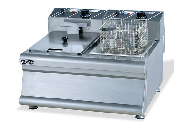 Heavy Duty  Portable Commercial Deep Fryer With Power / Heat Indicator Lights supplier