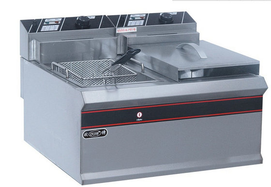 Heavy Duty  Portable Commercial Deep Fryer With Power / Heat Indicator Lights supplier