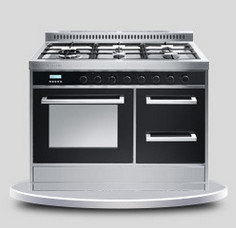 Freestanding Combination Gas Electric Oven , Gas Cooktop Electric Oven supplier