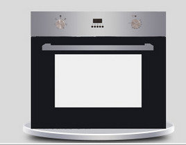 Luxury Blue Porcelain Gas Stove Top Electric Oven Customized For Canteen / Fast Food supplier