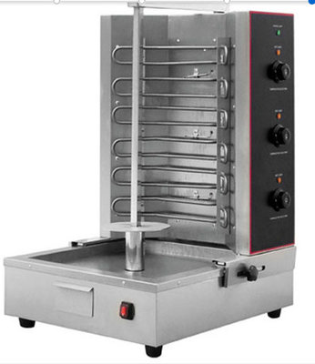 4 Bunners Commercial Gas Doner Kebab Machine For Food Factory / Supermarket supplier