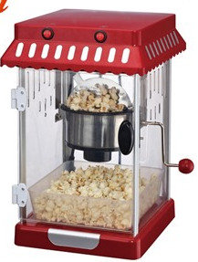 Red Double Pot Commercial Grade Popcorn Machine Highly Efficient Heating supplier