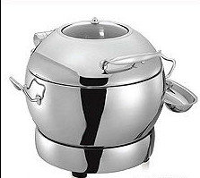 Elegant Unique Gourmet Buffet Chafing Dish Round For Country Clubs / Resorts supplier