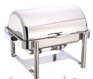 Decorative Luxury Hammered Oblong Chafing Dish , Buffet Heated Serving Dishes supplier