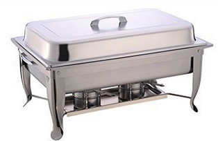 Decorative Luxury Hammered Oblong Chafing Dish , Buffet Heated Serving Dishes supplier