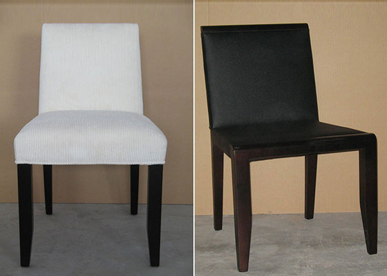 Simplified Stateliness Defines Dining Chairs With Leather / Velvet Upholstery