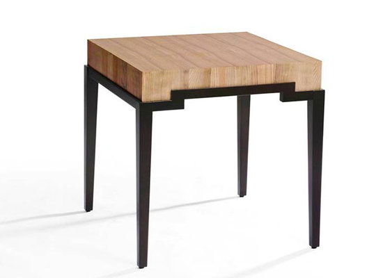 Industrial Style Solid Wood End Tables And Coffee Tables With Iron Frame