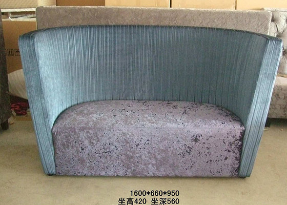 Modern Upholstered Fabric Restaurant Waiting Benches For Hotel Reception Center