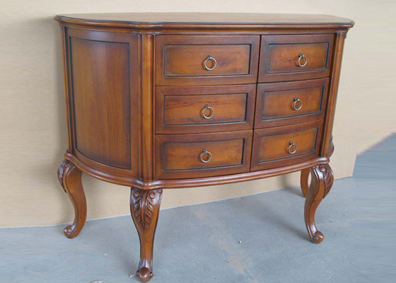 White Wooden Console Table With Storage / Accent Chest And Cabinets