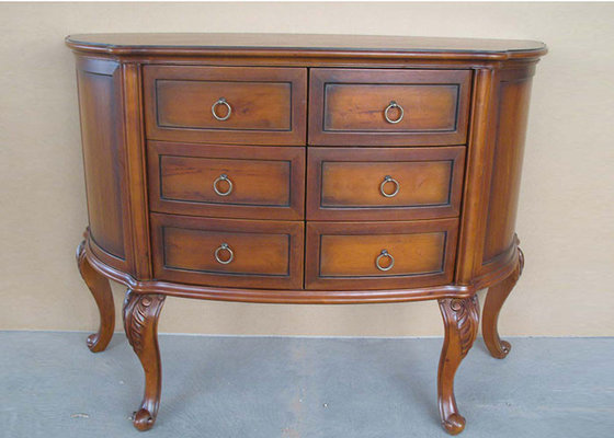 White Wooden Console Table With Storage / Accent Chest And Cabinets