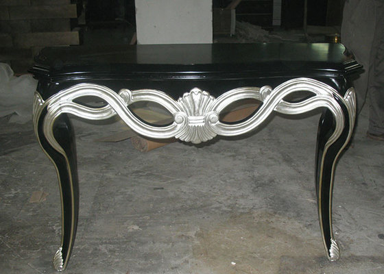Black Wooden Consoles Table For Modern Hotel Luxury Living Room Furniture