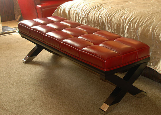 Comfortable Beige Leather Headboard Luxury Hotel Furniture Approved SGS