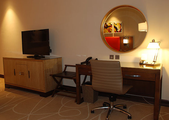 Crowne Plaza Hotel Bedroom Furniture , Elegant Brown Guest Bedroom Furniture