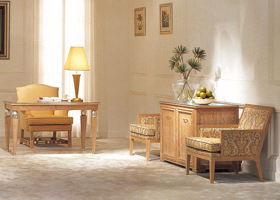 Country Retro Style Hotel Bedroom Furniture Mid - Century Ash Finished