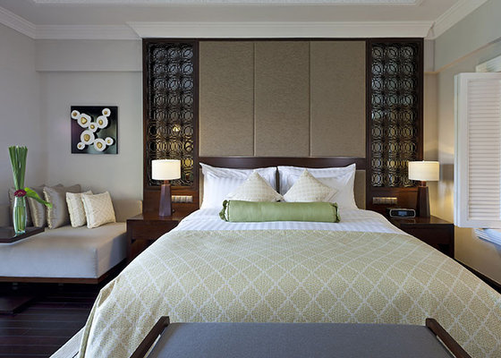 E1 Level Panel Beach Luxury Hotel Furniture Teak Veneer Finished
