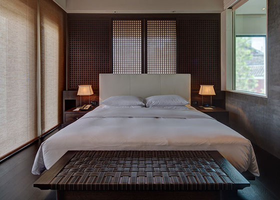 E1 Level Panel Beach Luxury Hotel Furniture Teak Veneer Finished