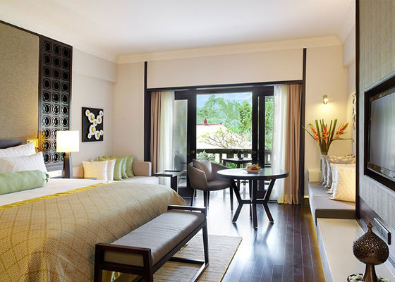 E1 Level Panel Beach Luxury Hotel Furniture Teak Veneer Finished