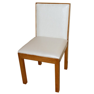 Upholstered SGS Modern Restaurant Furniture Waterproof Leather Dining Chair