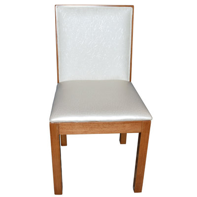 Upholstered SGS Modern Restaurant Furniture Waterproof Leather Dining Chair