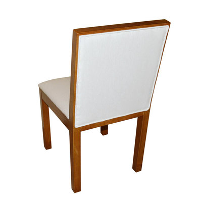 Upholstered SGS Modern Restaurant Furniture Waterproof Leather Dining Chair