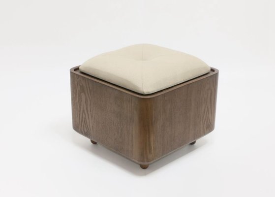Home Simple Luxury Living Room Furniture Storage Wooden Stool With Cushion