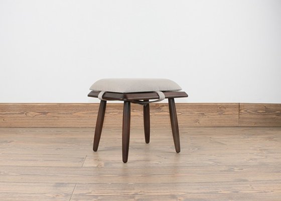 Standard Fancy Home Furniture Square Wooden Stool with Comfortable Cushion