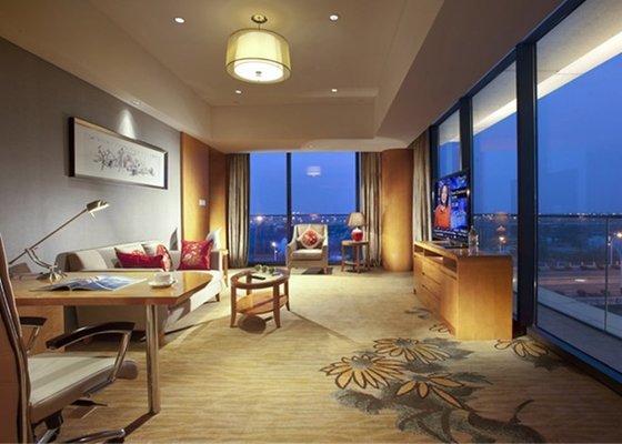 King Size Commercial Hotel Furniture Luxury Bedroom Set for Single / Double Room