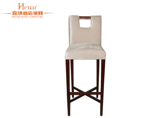 Luxury Stacking Kiln Dried Wooden Bar Chairs / Modern Club Furniture