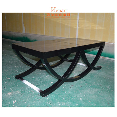 Modern Rectangle High Glossy Wooden Coffee Table Black Or Customized