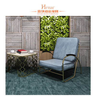 Simplified Slacker Couch Single Metal Stool With 45# Density Sponge Filling