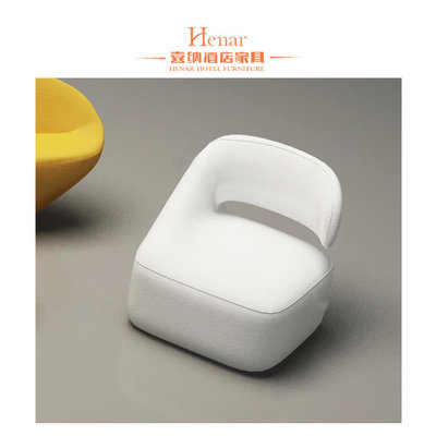 Elegant Hotel Living Room Furniture , Lobby Relaxing Sofa Chair