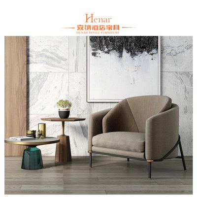Leisure Luxury Living Room Furniture , High End Round Coffee Table