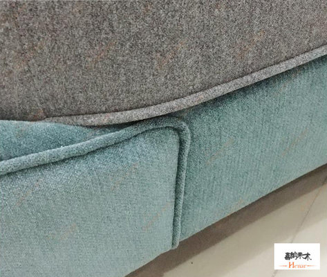 Blue Comfortable Hotel Lobby Sofa With Cushion , 1 Years Warranty
