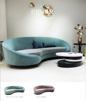 Blue Comfortable Hotel Lobby Sofa With Cushion , 1 Years Warranty