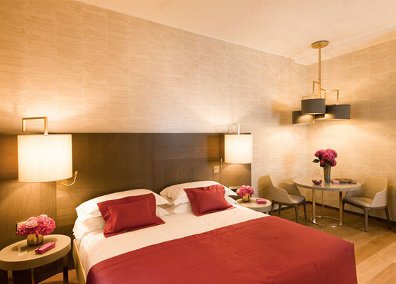 Wooden Luxury Hotel Bedroom Furniture Environment - friendly Finishing