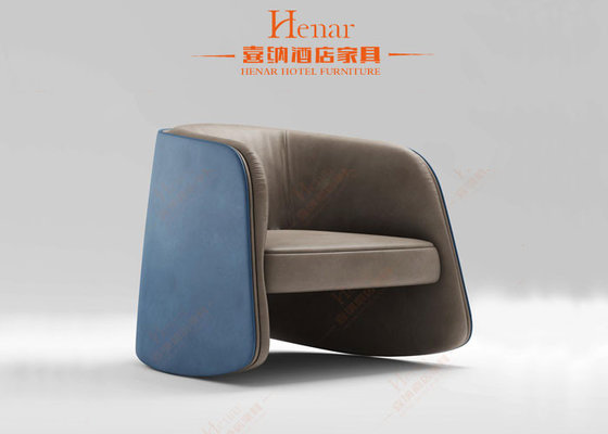 SGS Modern Lobby Furniture , Antique Living Room Single Seater Wooden Sofa Chair
