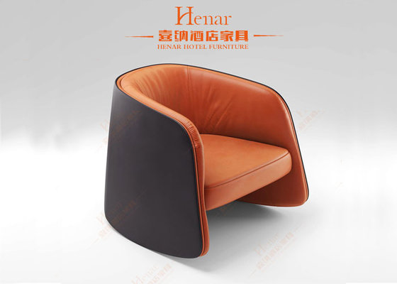 SGS Modern Lobby Furniture , Antique Living Room Single Seater Wooden Sofa Chair
