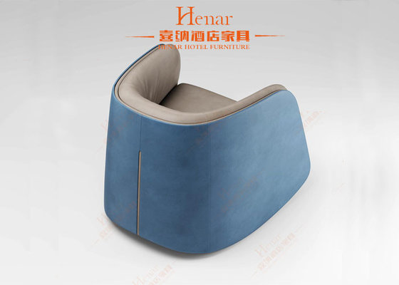 SGS Modern Lobby Furniture , Antique Living Room Single Seater Wooden Sofa Chair