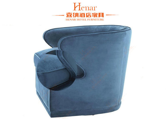 European Style Hotel Lobby Furniture , Leisure Area Comfortable Single Sofa