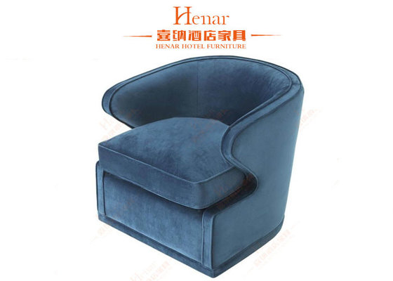 European Style Hotel Lobby Furniture , Leisure Area Comfortable Single Sofa