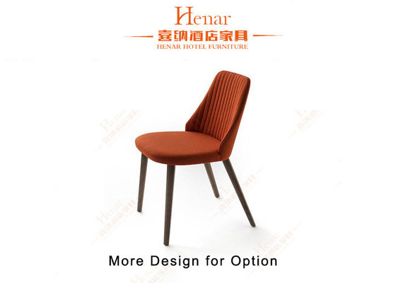 Comfortable Modern Pack Curved Back Dining Chair 45# Density Sponge Filling Upholstery