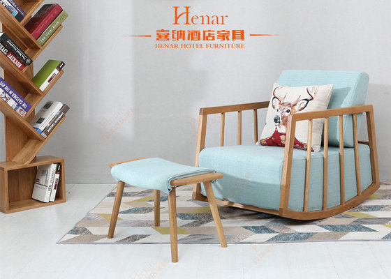 Wooden Luxury Living Room Furniture For Leisure / Rocking Single Seat Chair