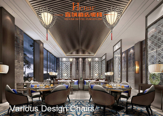 Nordic Design Bent Wooden French Dining Chairs / Modern Hotel Furniture