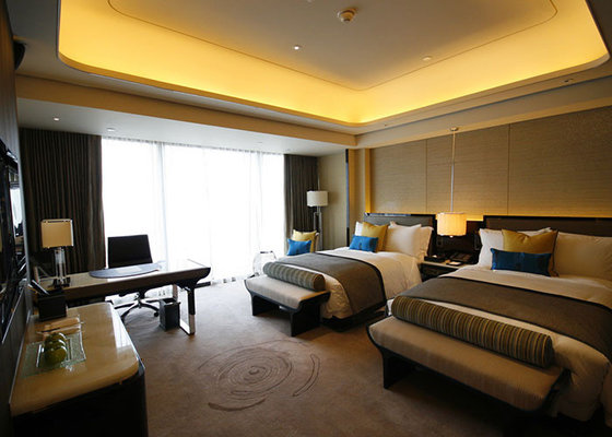 Professional Natural Timber Veneer Luxury Hotel Furniture For Bedroom