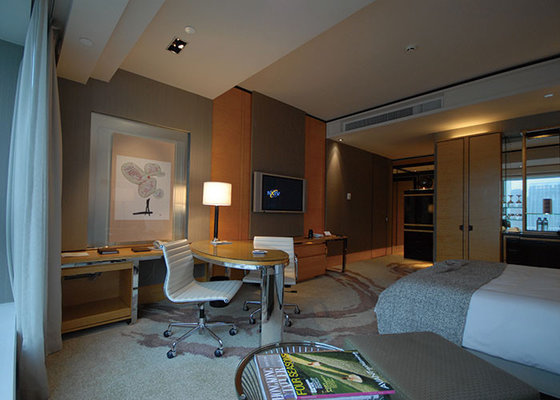 Modern Wooden 5 Star Hotel Bedroom Furniture , Contemporary Bedroom Furniture