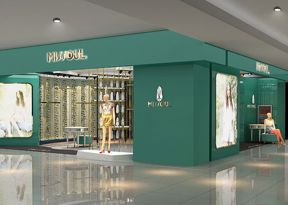 Custom Luxury Solid Wood Clothing Store Furniture Sets Eco - Friendly
